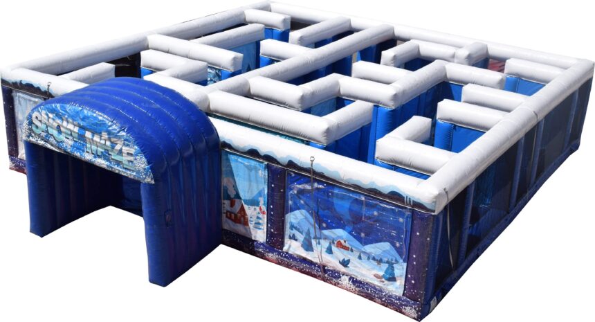 Snow Maze - Winter Activity - Orlando Inflatables - Christmas Event